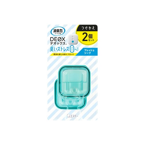 エステー 消臭力 DEOX トイレ用 つけかえ フレッシュソープ (6mL×2個入) 消臭力 トイレ用 消臭・芳香剤: ツルハグループe-shop ANA Mall店｜ANA Mall｜マイル ...