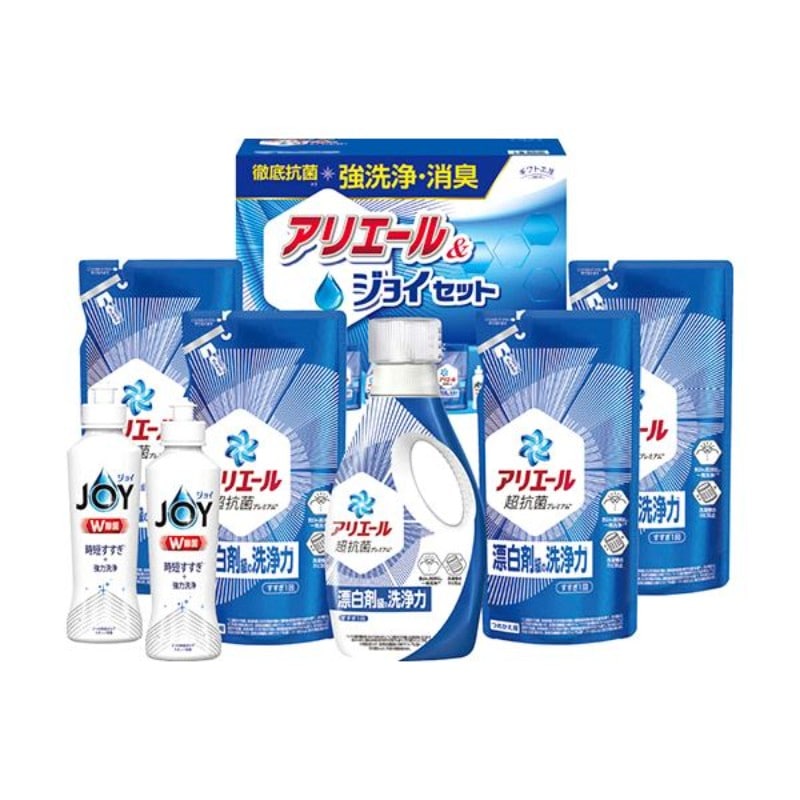 ギフト工房 アリエール&ジョイセット P&Gジェル詰替用(405g)、P&G除菌ジョイ(170ml)、P&Gアリエールジェル(720g) GAJ-40C B1121556 【同梱不可】【代引 ...