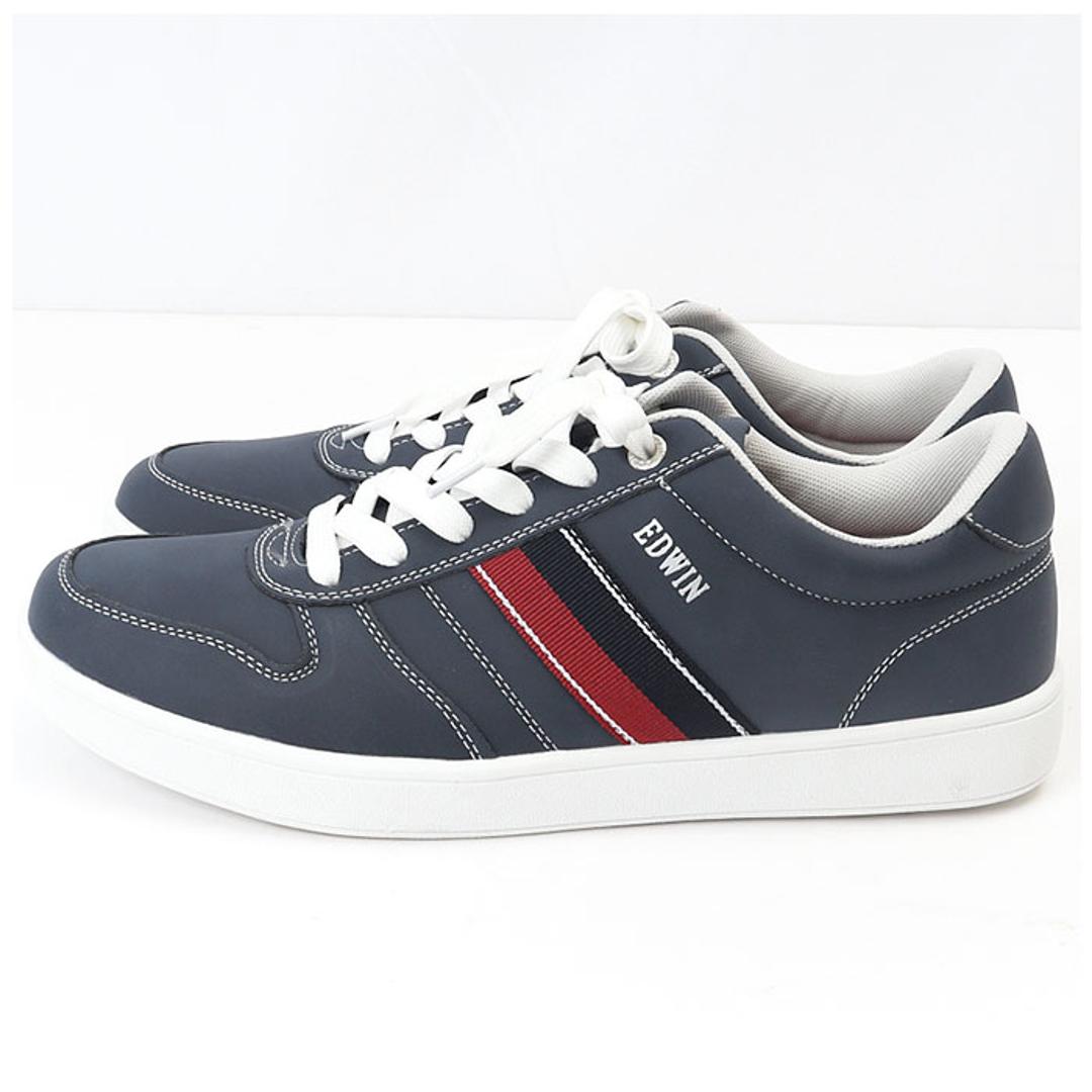 EDWIN メンズ スニーカー 7015 通販 エドウィン 靴 くつ 軽量 軽い 超軽量 おしゃれ シンプル 通学 通勤 運動靴 ローカット サイドライン 柔らかい 歩きやすい 高校生 中学生 ...