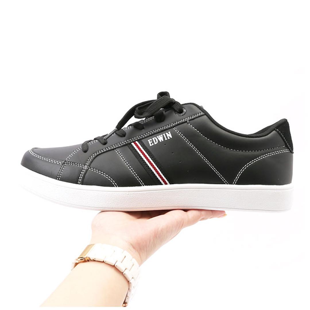 EDWIN メンズ スニーカー 7013 通販 エドウィン 靴 くつ 軽量 軽い おしゃれ シンプル 通学 通勤 運動靴 ローカット サイドライン クッションインソール 疲れにくい 高校生 ...