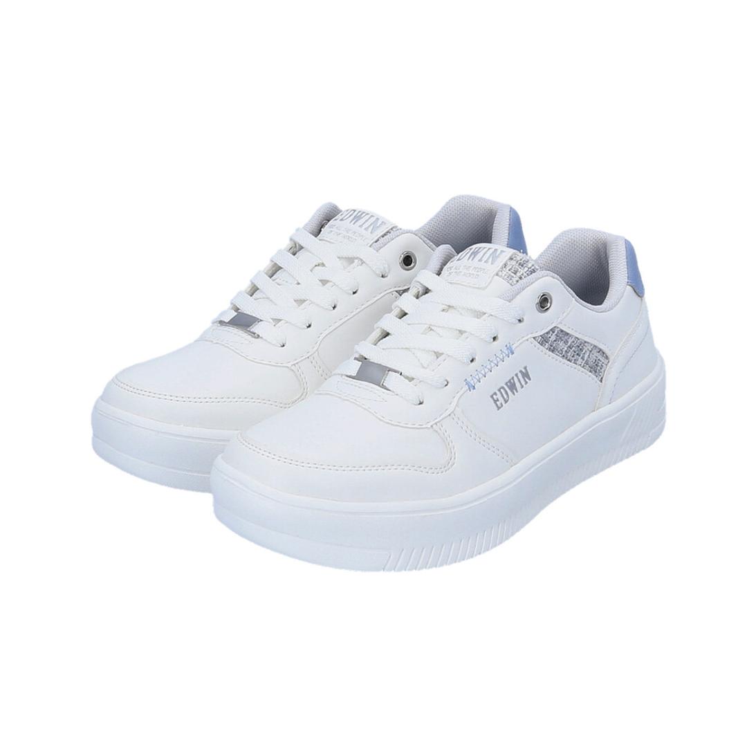 EDWIN エドウィン スニーカー レディース EDW-4316 通販 カジュアルシューズ フラットシューズ ローカットスニーカー 紐靴 ひも靴 運動靴 軽量 軽い 靴 歩きやすい 疲れにくい ...