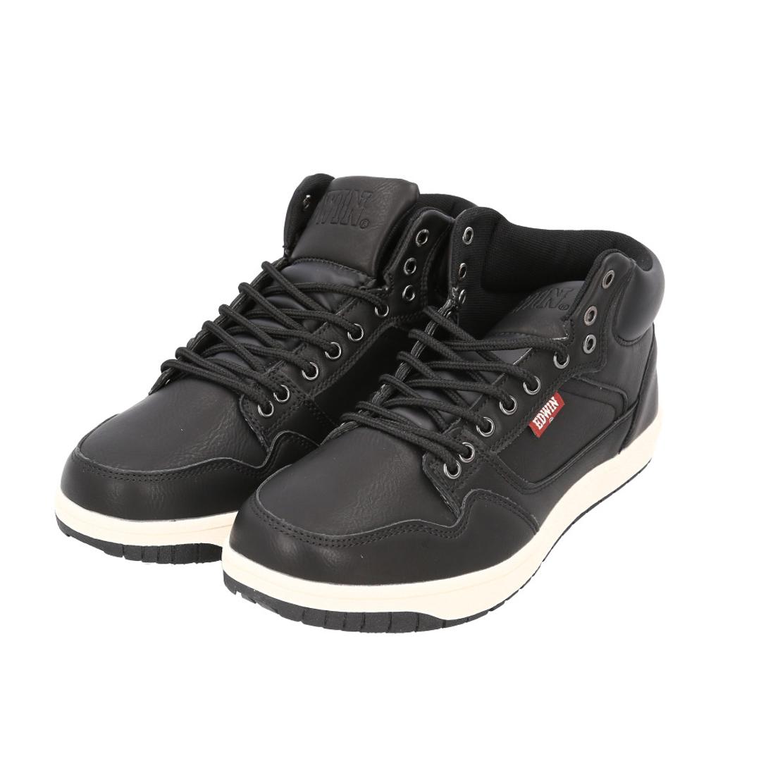 EDWIN スニーカー レディース メンズ 通販 ハイカットスニーカー エドウィン 靴 ハイカット カジュアルシューズ 防水 4cm 滑り止め 防滑 滑りにくい 雨の日 通勤 通学 おしゃれ ...